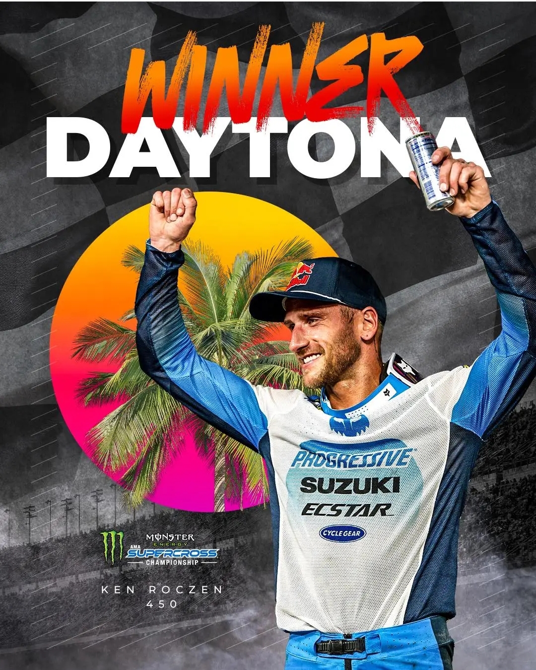Ken Roczen Claims His First-Ever Daytona Supercross Victory in ...