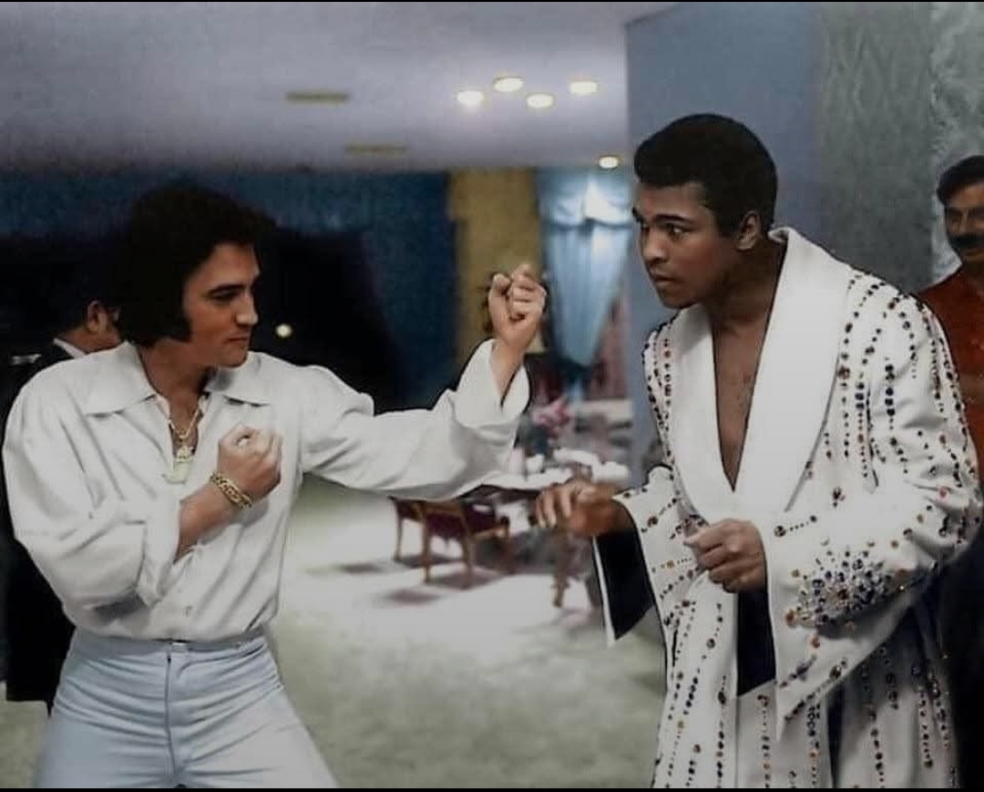 When the King Met the Champ: Rare Photo of Elvis and Muhammad Ali's ...